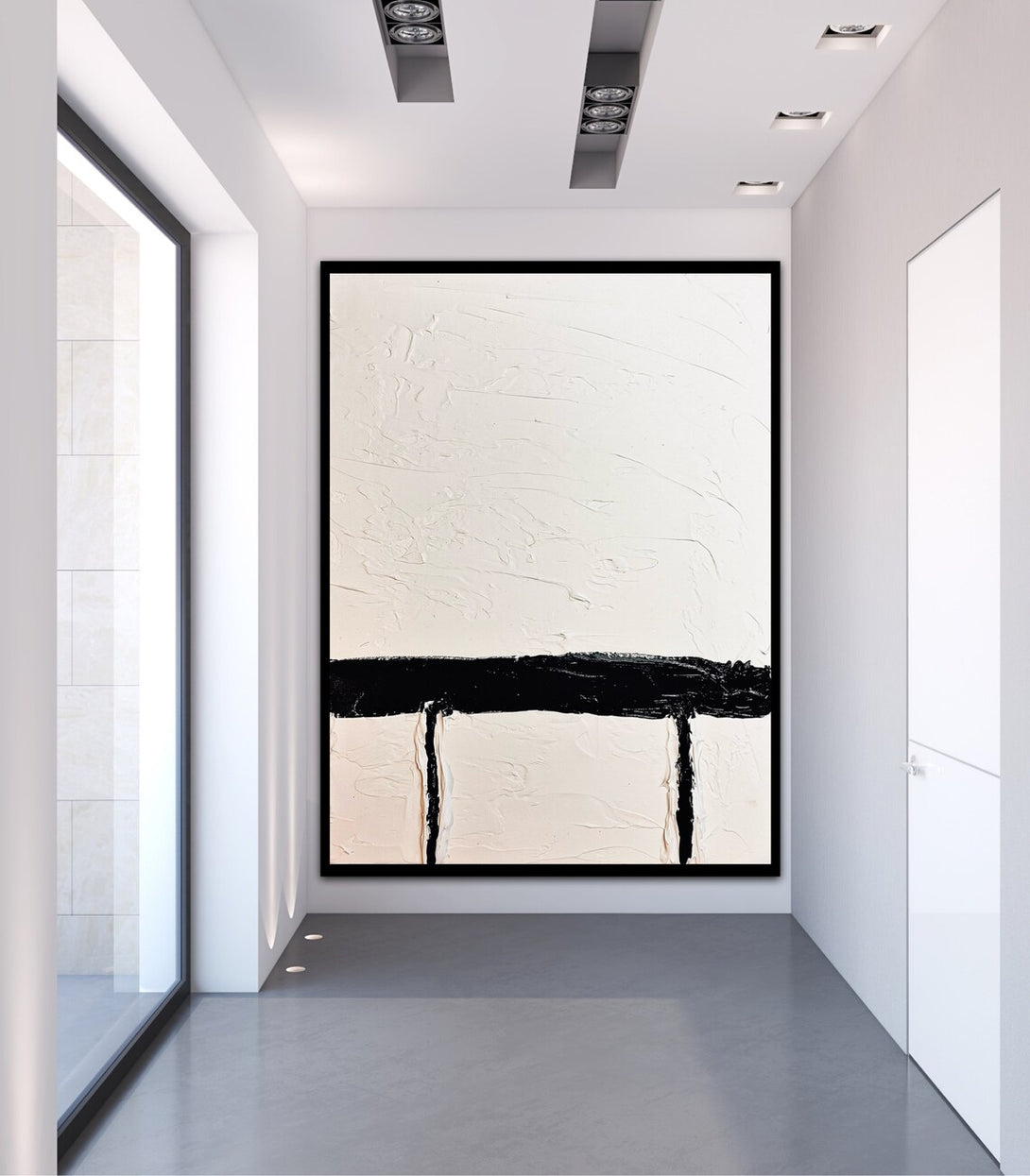 Modern Abstract Oil Painting | Horizon Line Art Decor – Acousart